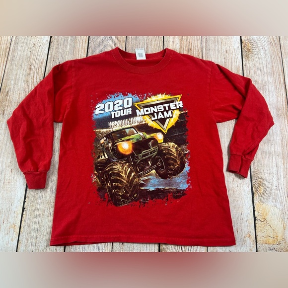 Monster Jam | Shirts & Tops | Monster Jam 220 World Tour Grave Digger ...
